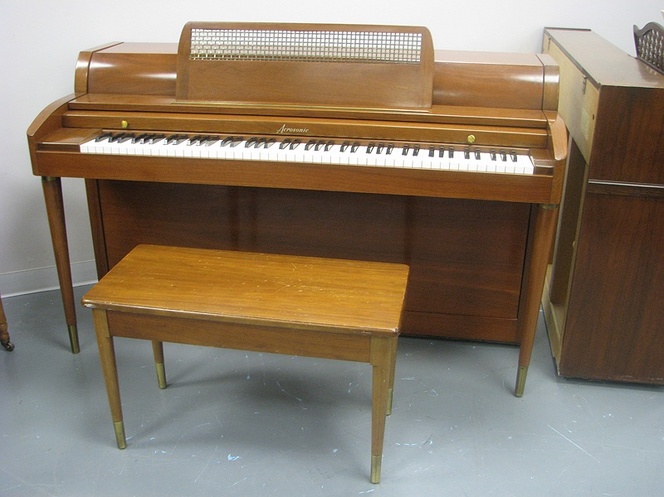 1960 Cherry Baldwin Acrosonic Spinet - Grand Pianos - Mid-America Piano